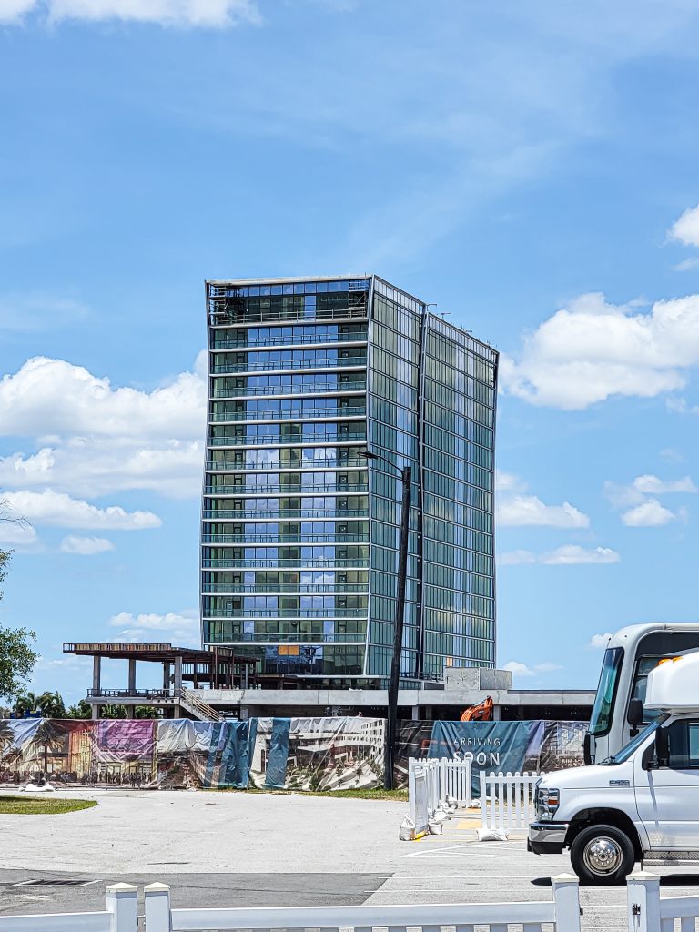 Façade Installation Nears Completion On Lake Nona Wave Hotel In Orlando ...