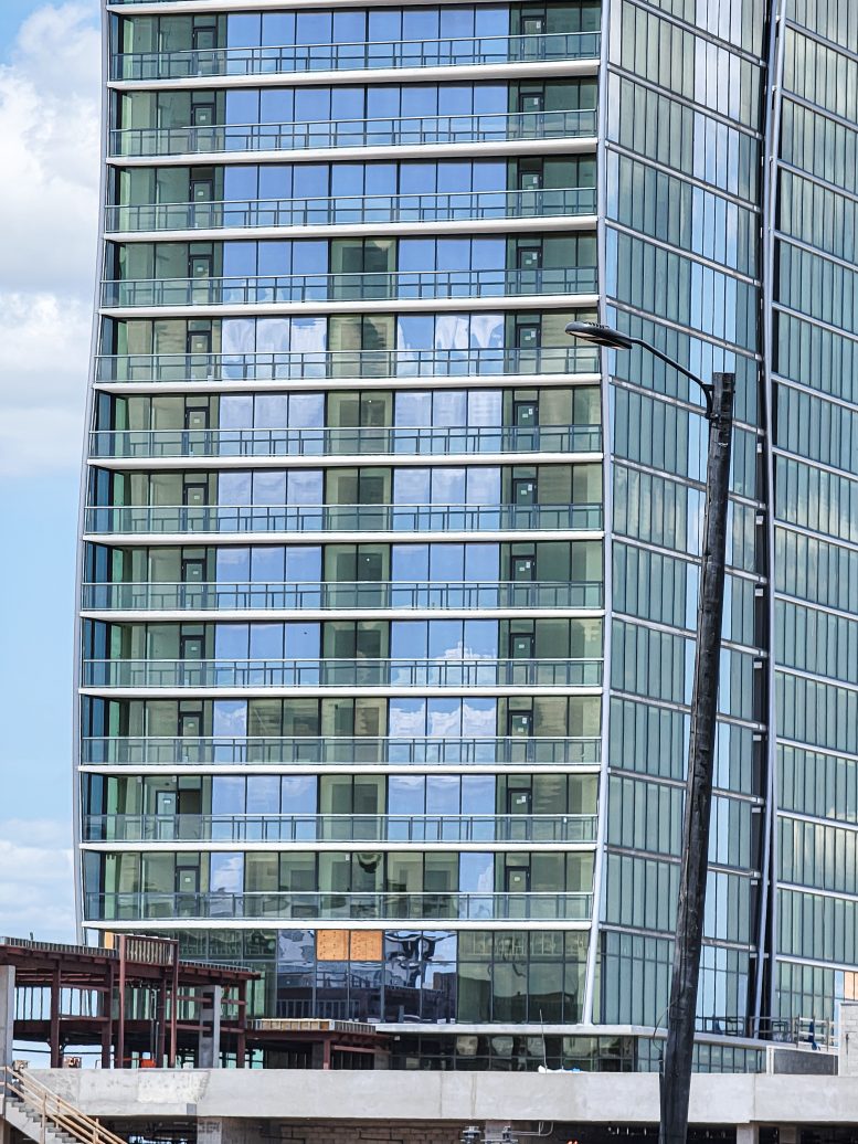 Façade Installation Nears Completion On Lake Nona Wave Hotel In Orlando ...