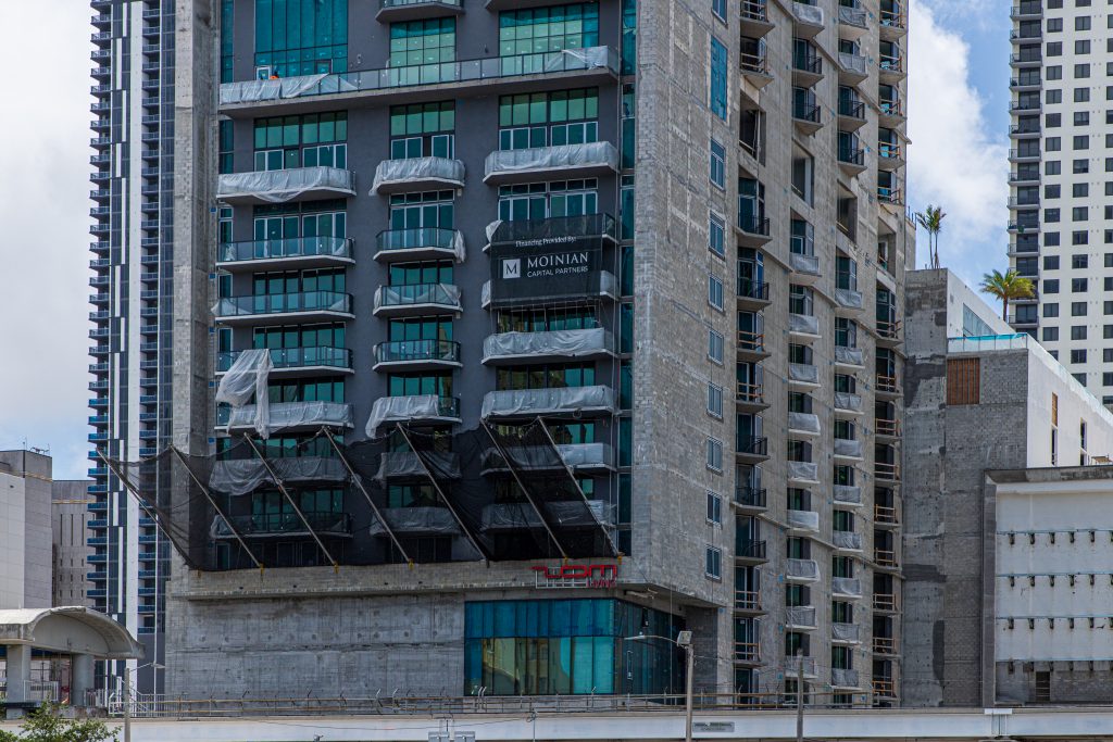 Construction Continues On Bezel At Miami Worldcenter In Downtown Miami ...