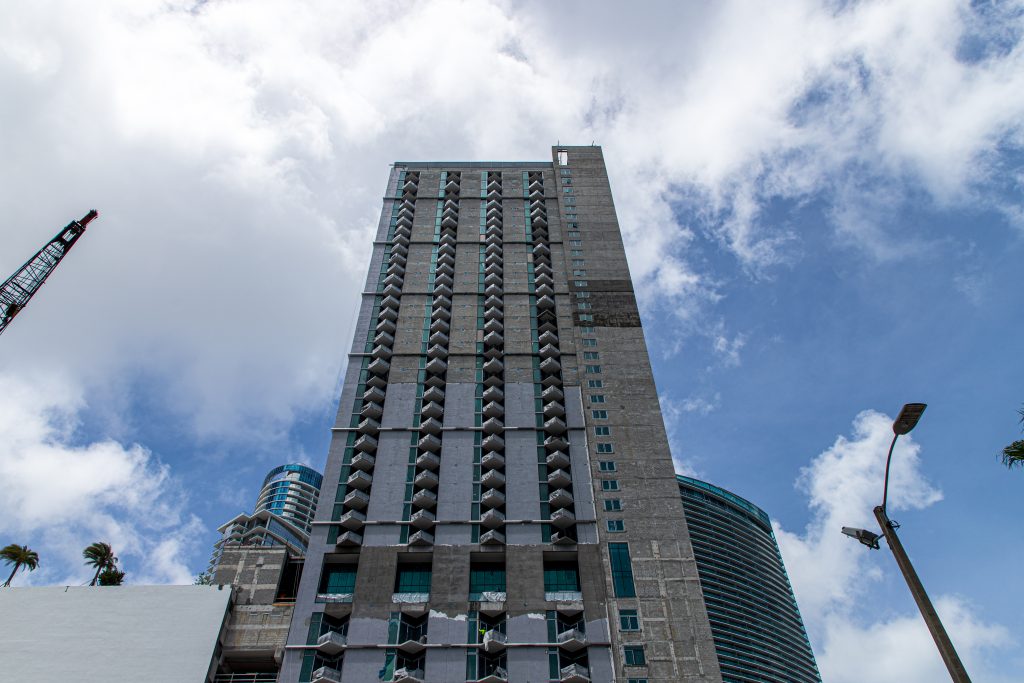 Construction Continues On Bezel At Miami Worldcenter In Downtown Miami ...