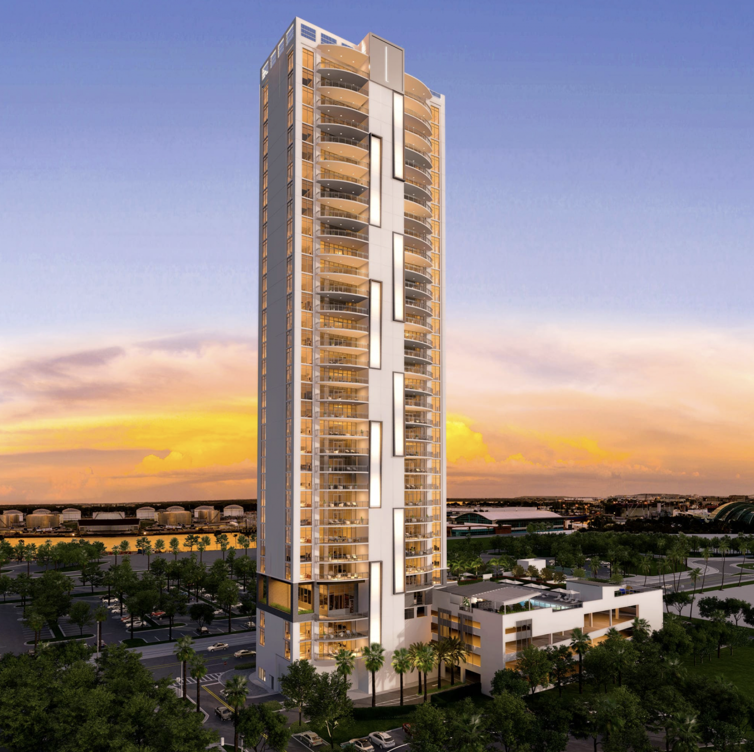 The 35-Story Elevé 61 Condo Tower Awaiting To Rise At 858 Channelside ...