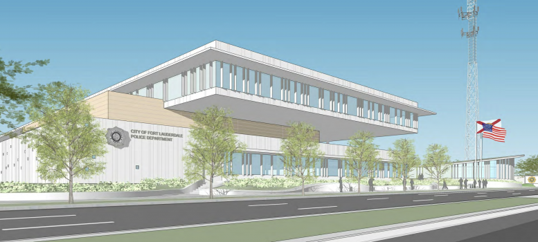 Design Unveiled For Fort Lauderdale's New Police Headquarters At 1300 W ...