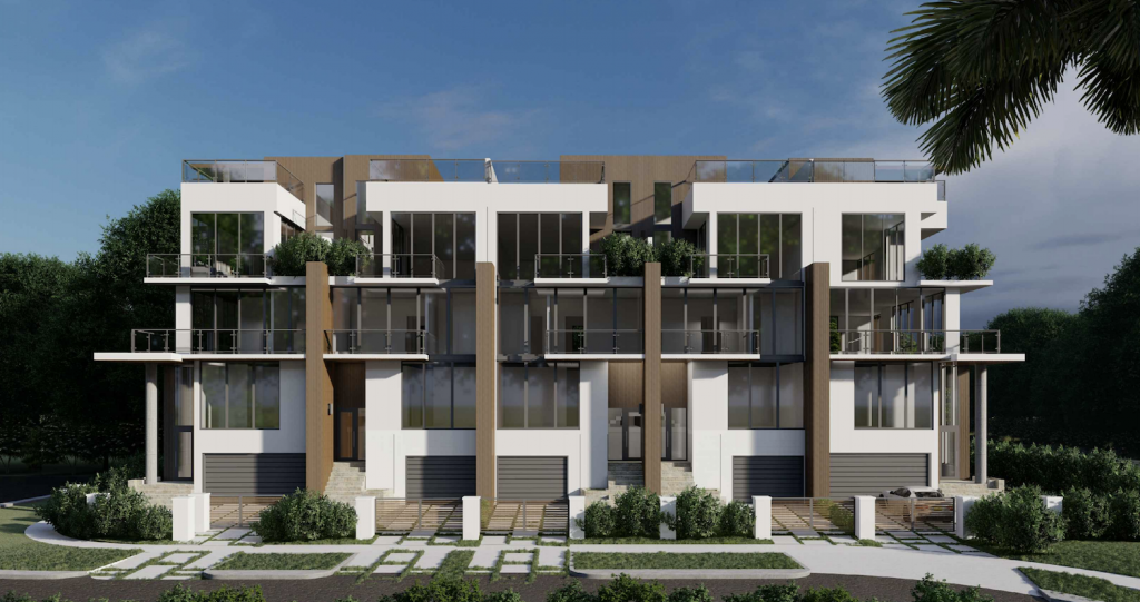 5-Unit Luxury Townhome Development Submitted To Design Review Board In ...