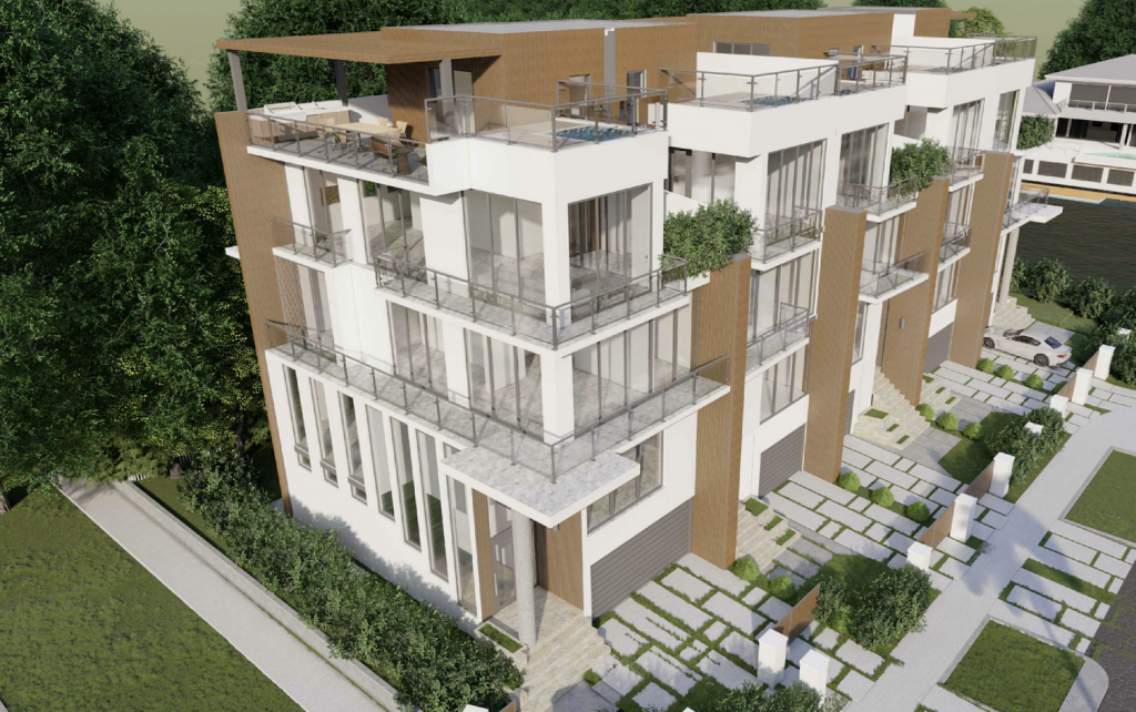 5-Unit Luxury Townhome Development Submitted To Design Review Board In ...