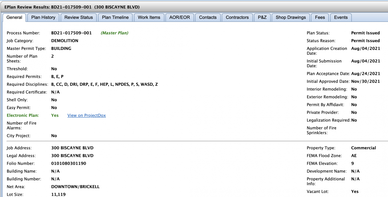 Demolition Permits Issued For 300 Biscayne Boulevard, Where Miami's ...