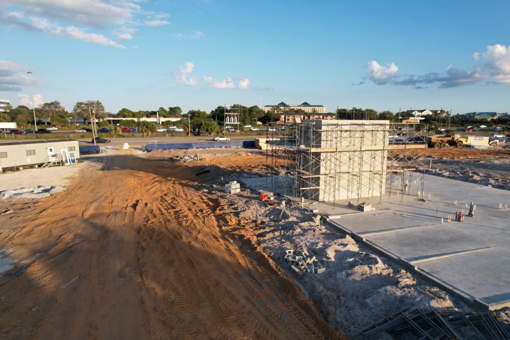 Concrete Core Walls Begin To Rise For Bayfront On Sand Lake In Dr ...