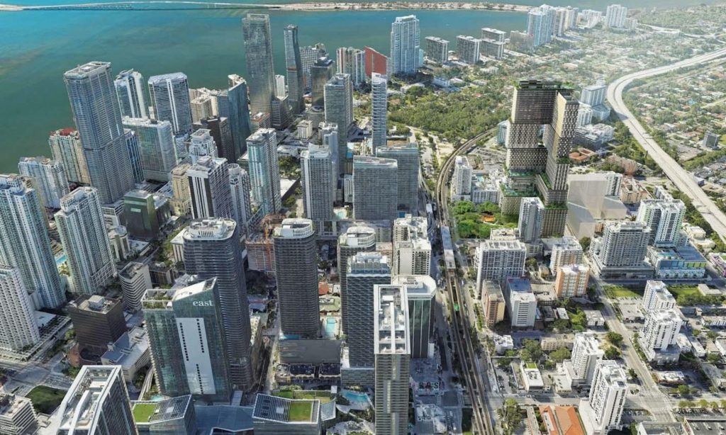 FAA Applications Filed For Two Towers At 1 Southside Park In Brickell ...