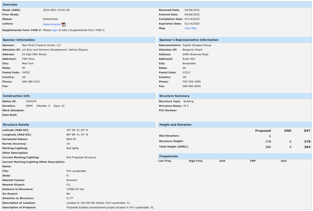 Bizzi & Partners Gets FAA Approval For 378-Foot-Tall Structure To Rise ...