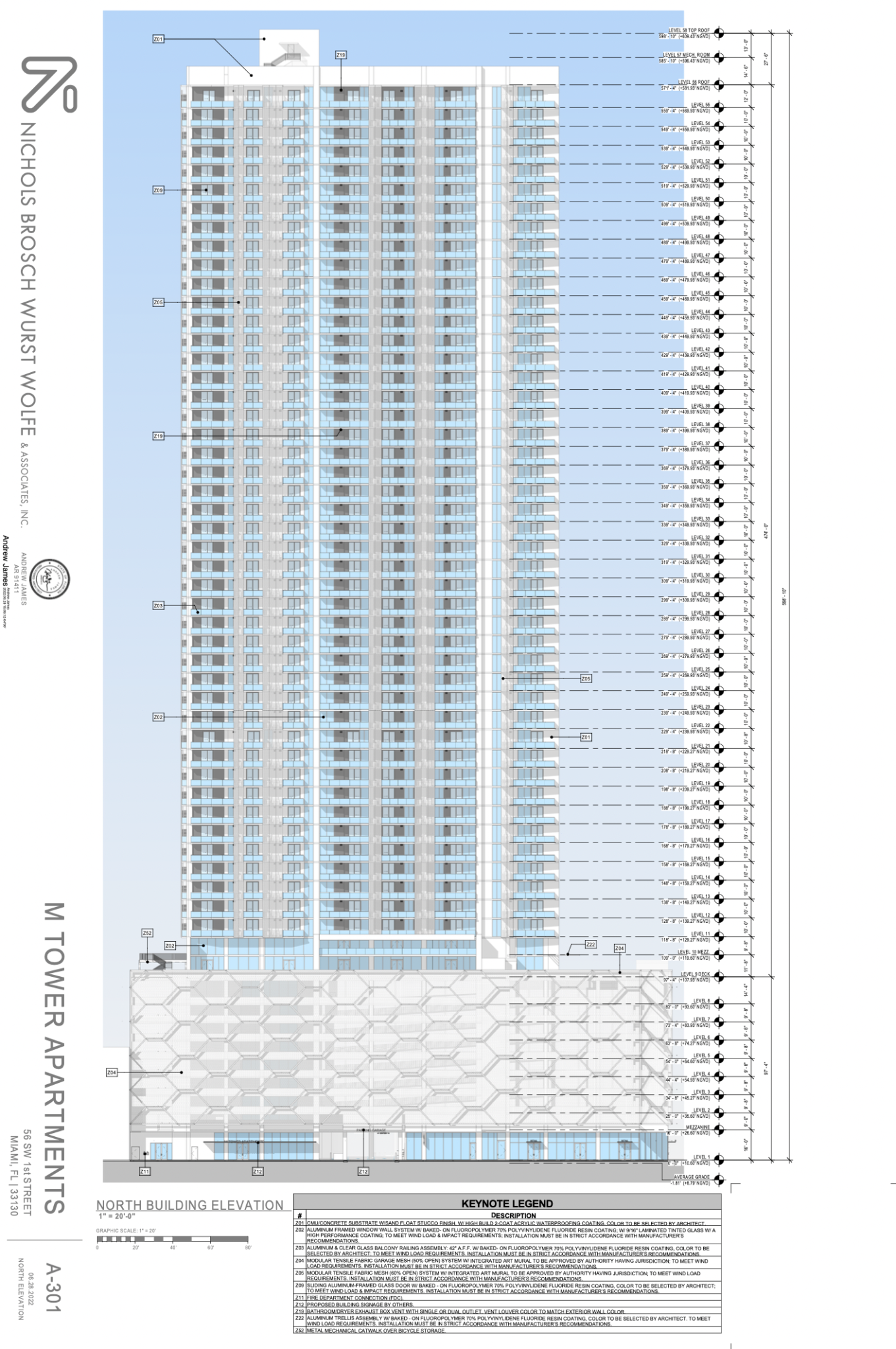Lions Group And Fortis Design + Build File Plans For 57-Story M Tower ...