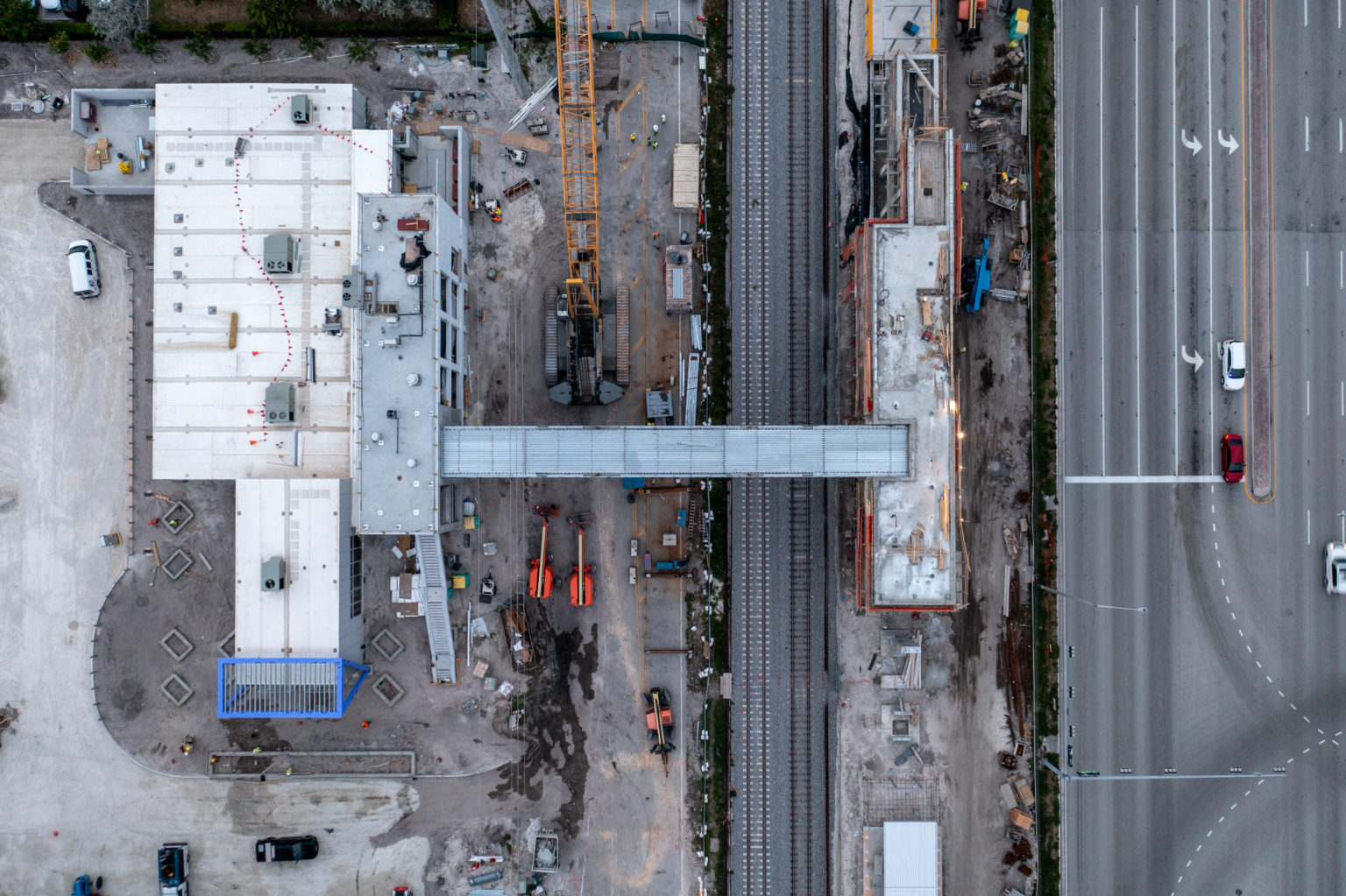 Brightline Tops Off Aventura Station With Placement Of 131-Foot-Long ...
