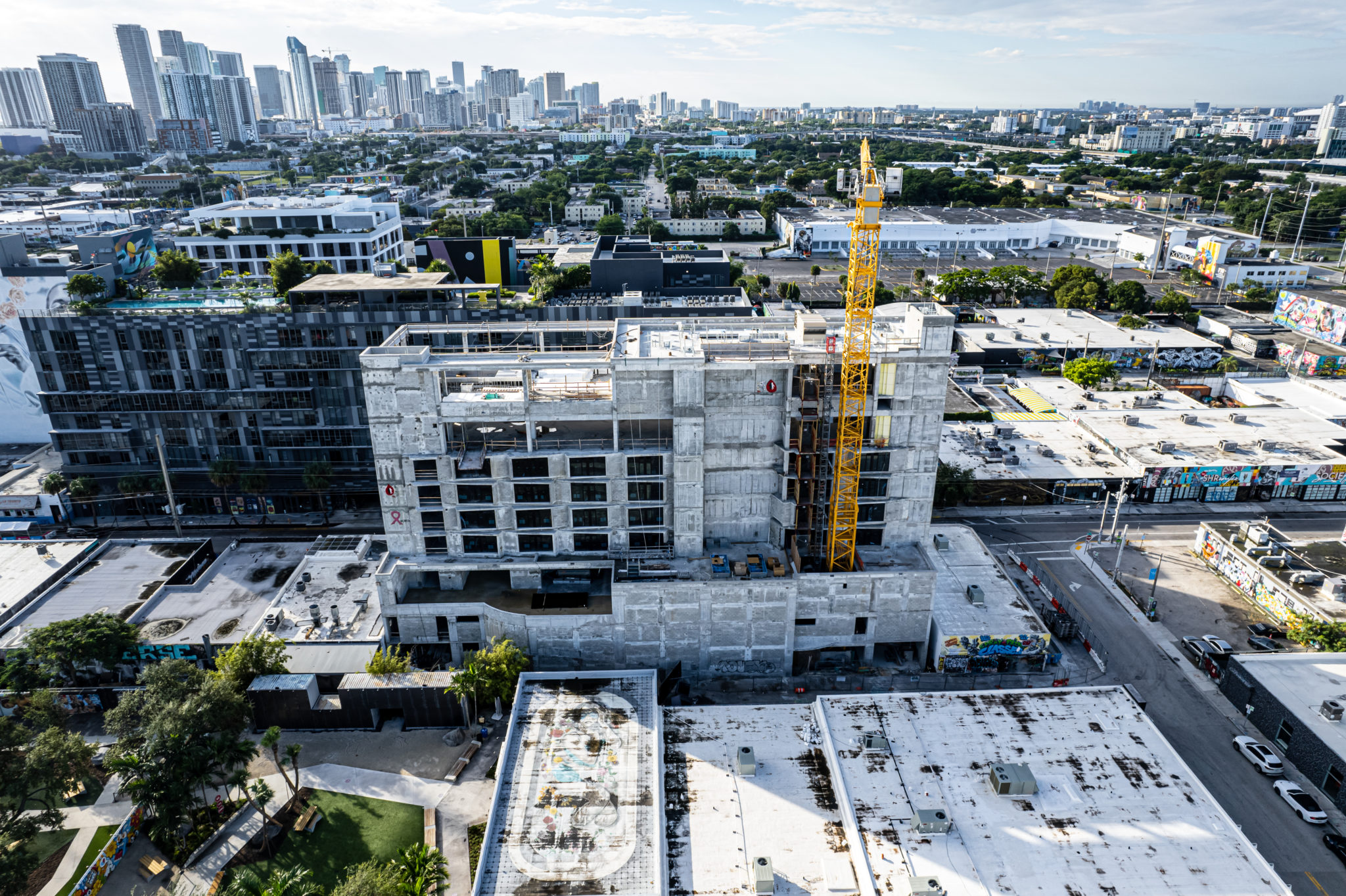 Construction Continues On Moxy Wynwood In Miami's Booming Wynwood Arts ...