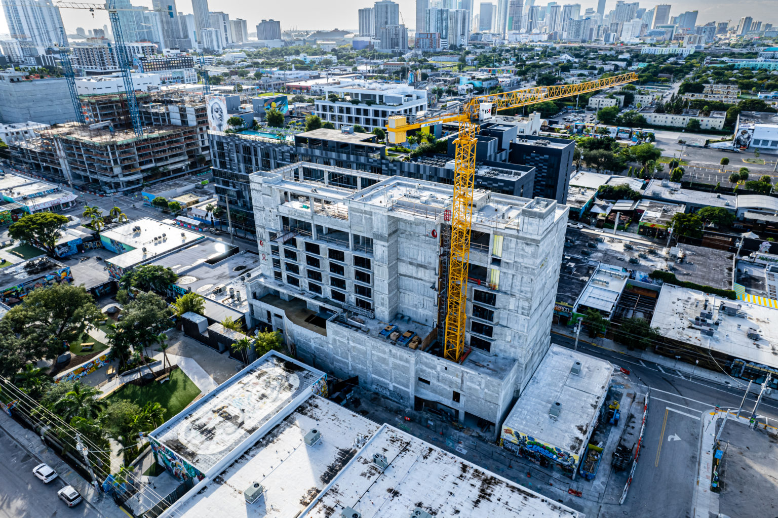 Construction Continues On Moxy Wynwood In Miami's Booming Wynwood Arts ...