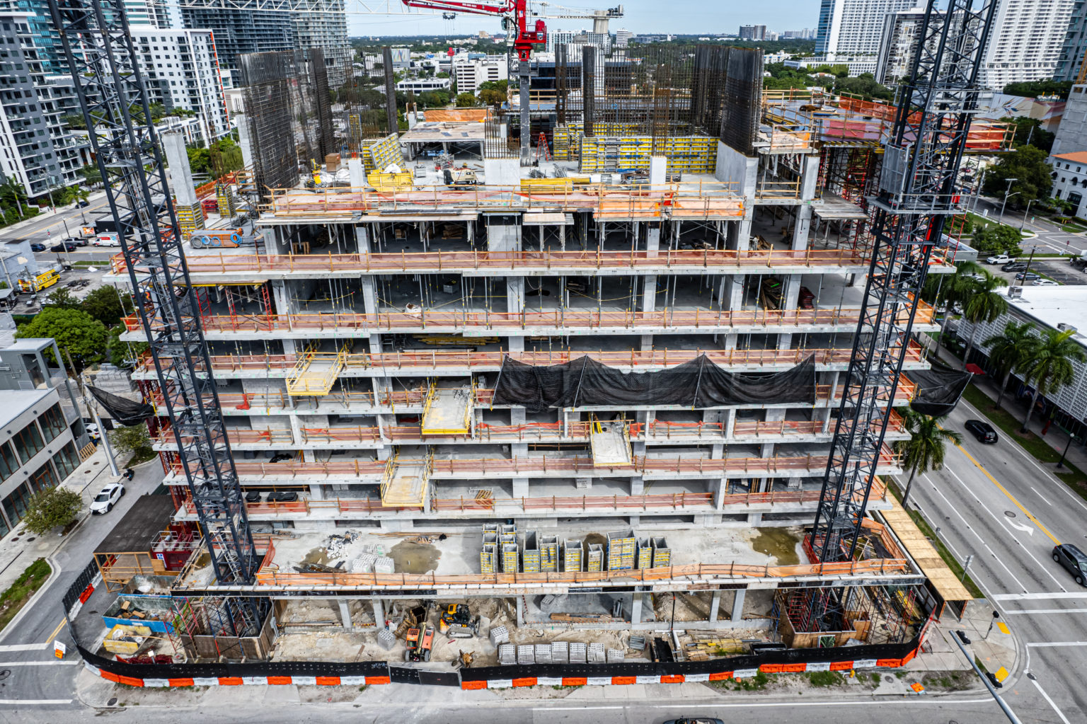 Construction Rises On First Phase Of Nema Miami At 2900 Biscayne ...