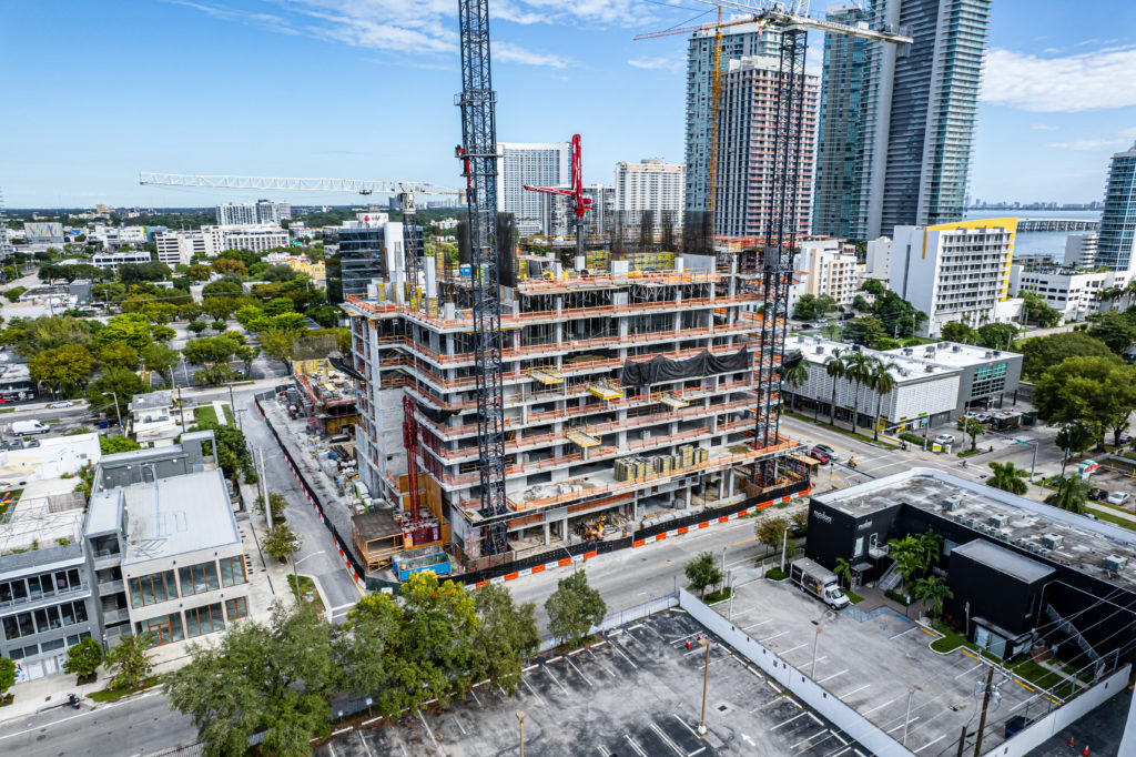 Construction Rises On First Phase Of Nema Miami At 2900 Biscayne ...