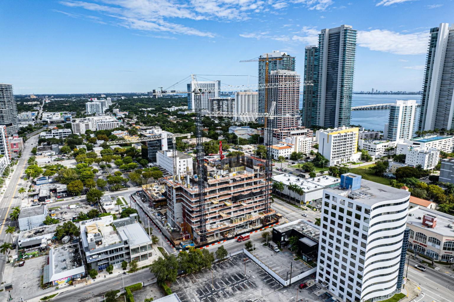 Construction Rises On First Phase Of Nema Miami At 2900 Biscayne ...