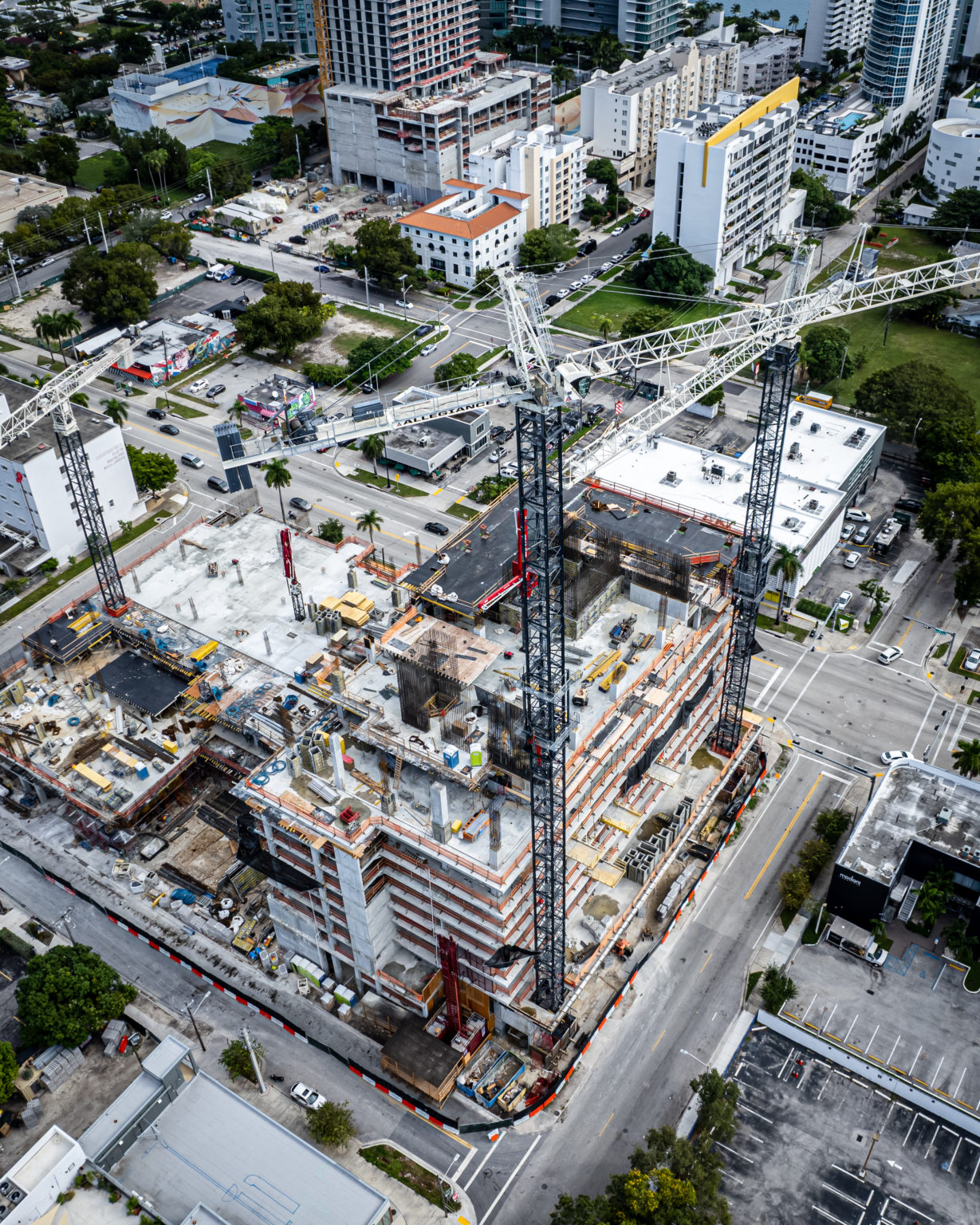 Construction Rises On First Phase Of Nema Miami At 2900 Biscayne ...