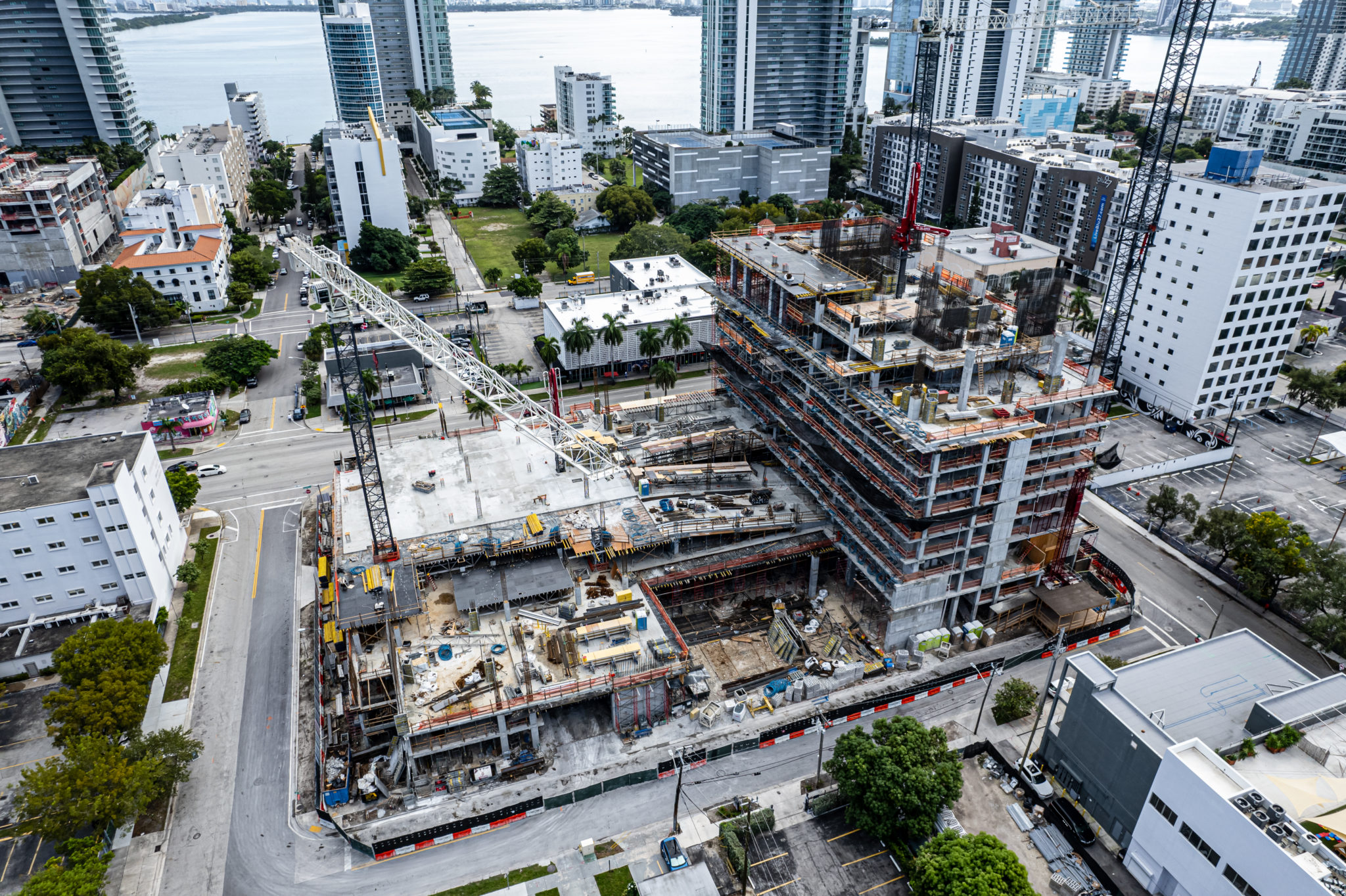 Construction Rises On First Phase Of Nema Miami At 2900 Biscayne ...