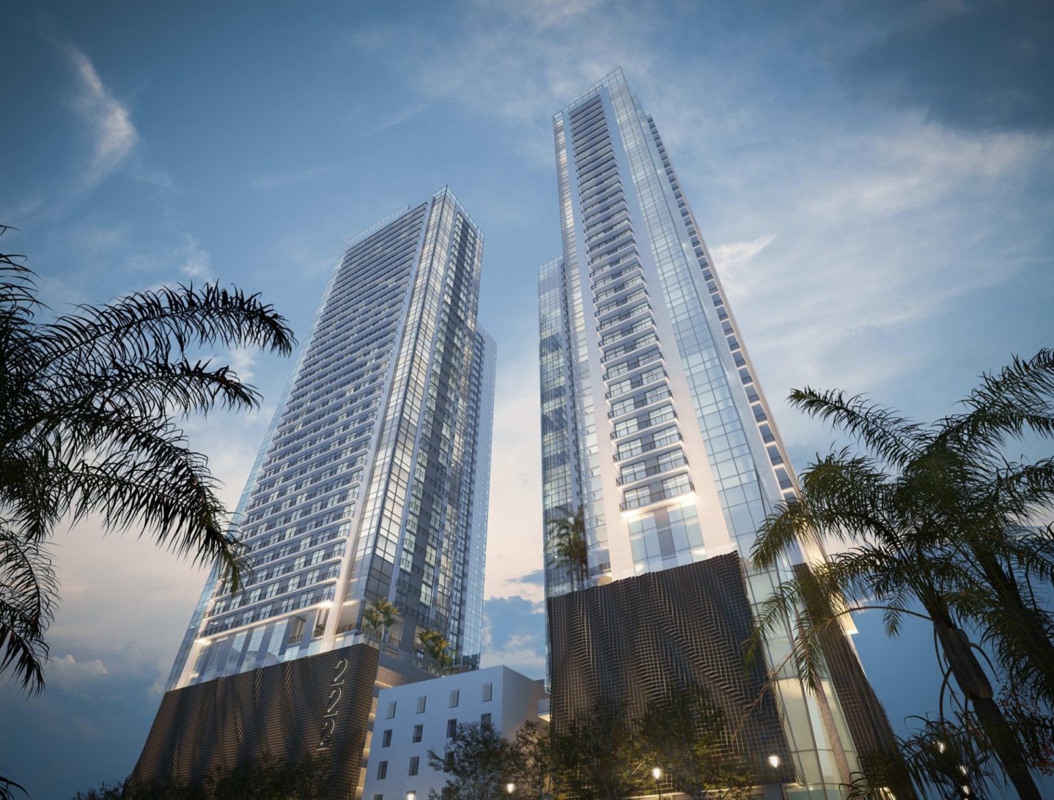 Facade Work Progresses on The First of the ‘222’ Namdar Towers in ...