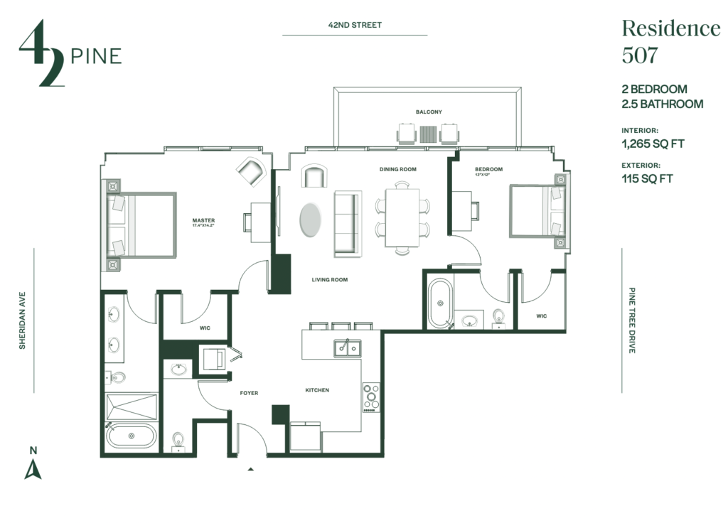 42 Pine Set to Finish Construction in Late 2023 at 340 West 42nd Street, Miami Beach, Florida ...