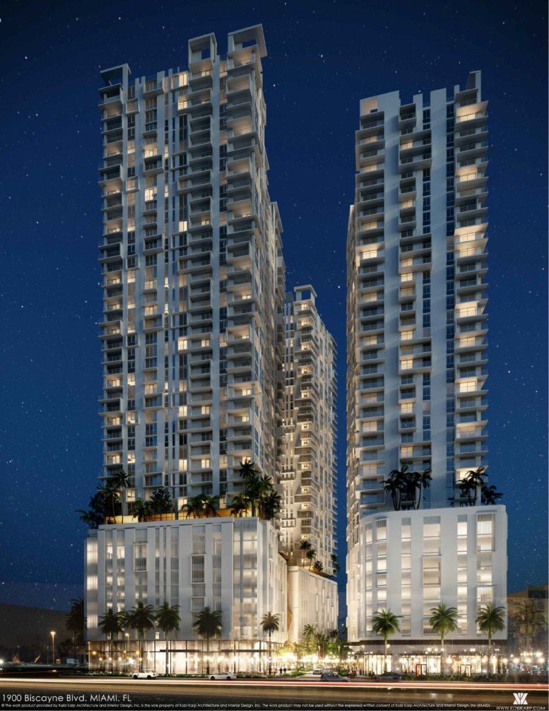 Plans Filed For The Edgewater Collective At 1900 And 2000 Biscayne ...