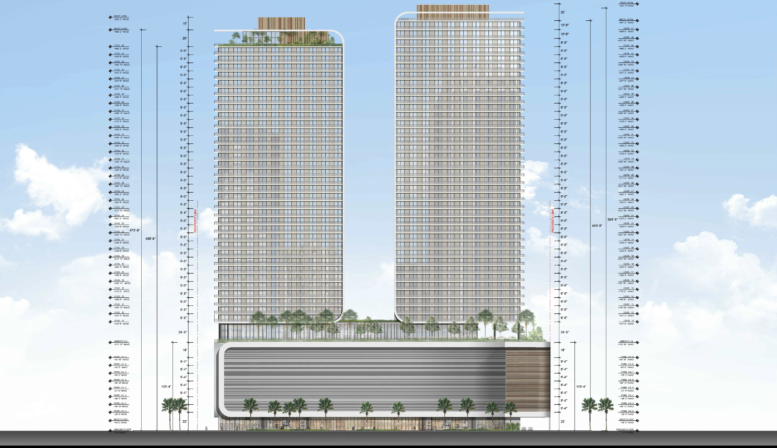 Naftali Group Files Plans For Mixed-Use Development With Two Towers At ...