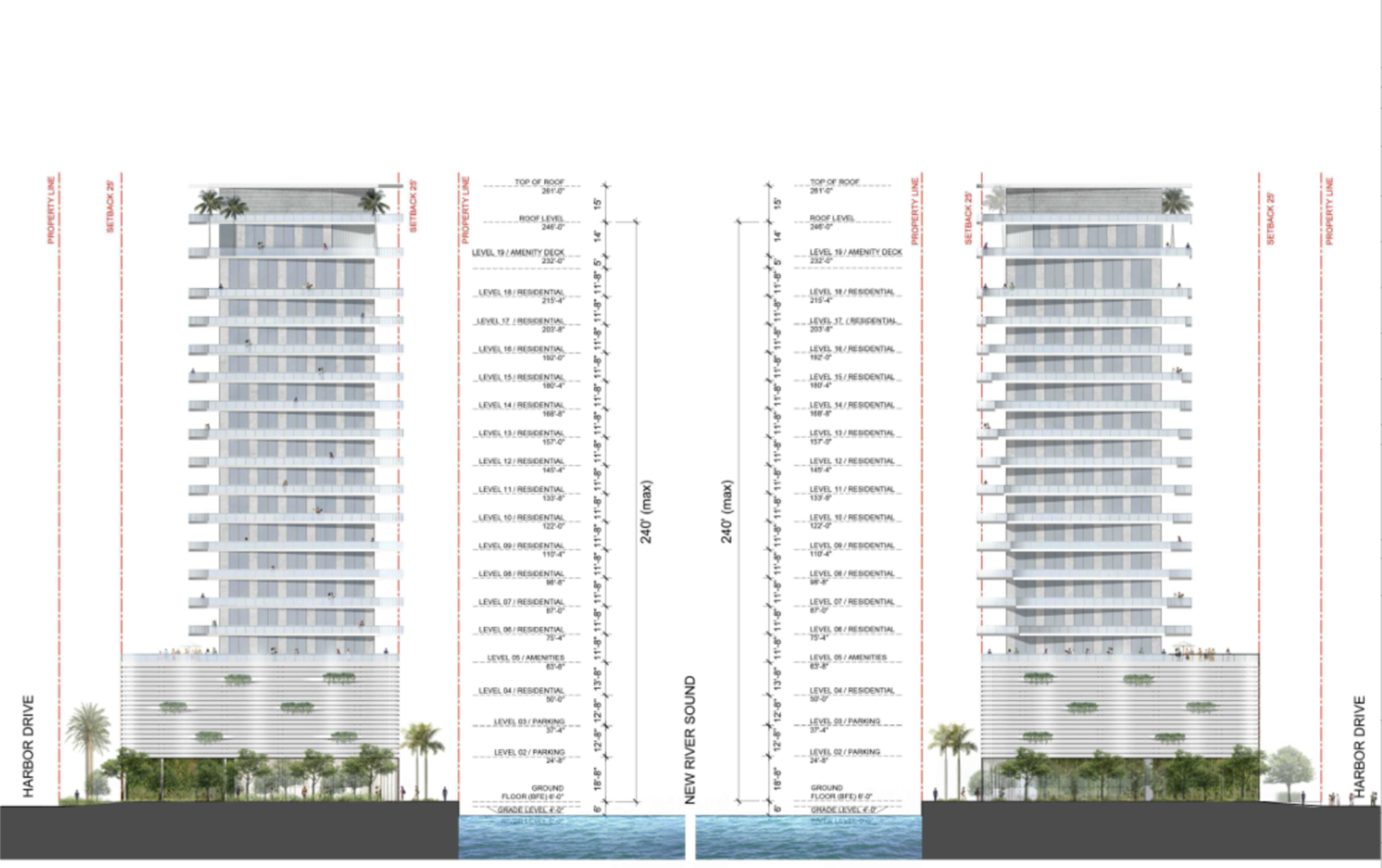Developer Files Plans for 20-Story 'Ocean Harbor' Condo Tower In Fort ...