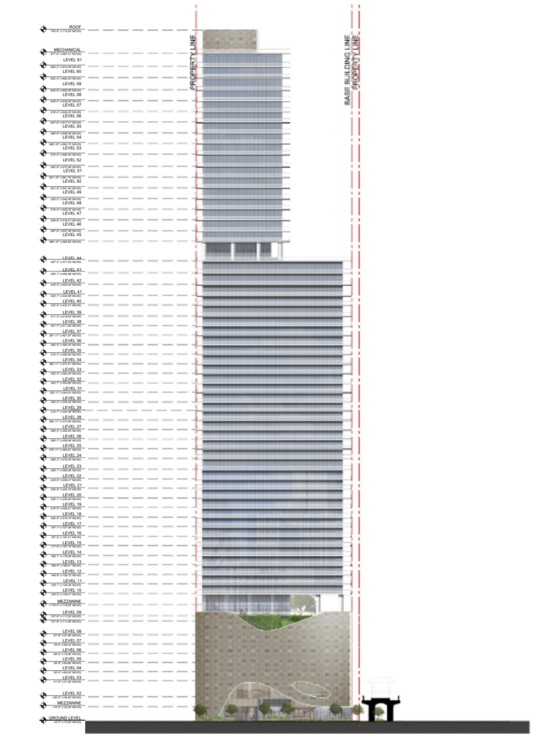 Renderings Surface For Naftali Group's Planned 700-Foot Skyscraper At ...
