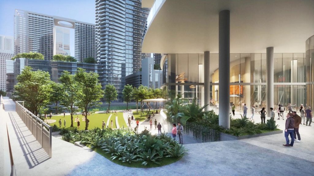 New Renderings Emerge of Hyatt And Gencom's Planned Miami Riverbridge ...