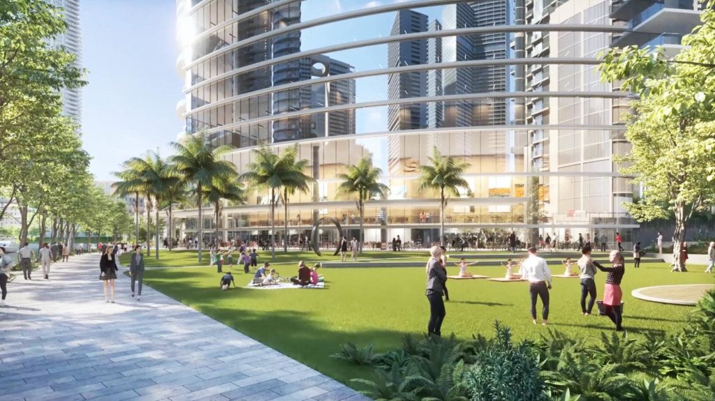 New Renderings Emerge of Hyatt And Gencom's Planned Miami Riverbridge ...