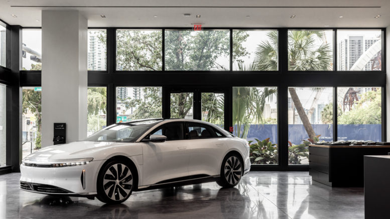 Lucid Motors Opens 23,000-Square-Foot Location At Miami Worldcenter ...