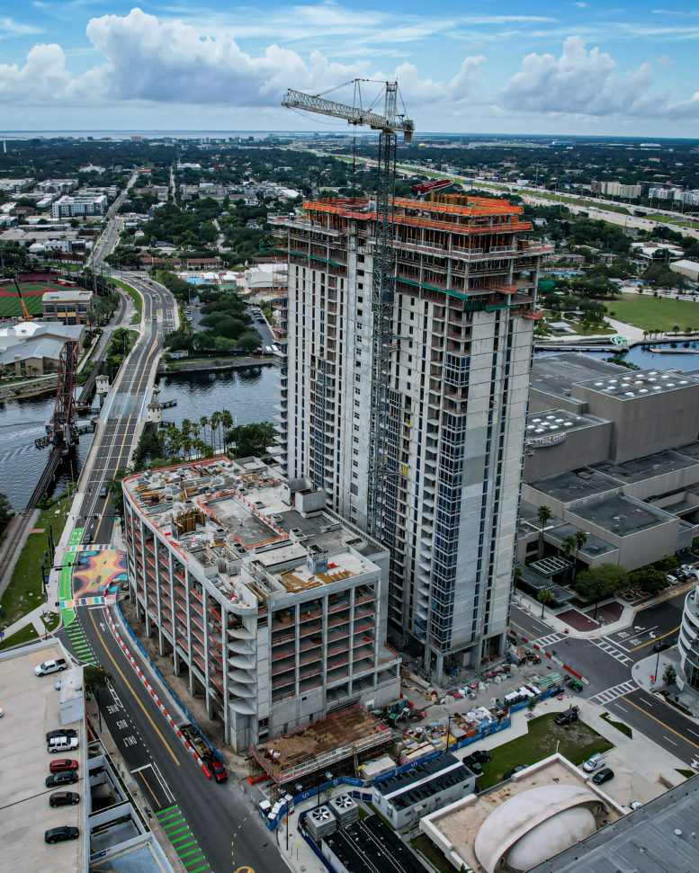YIMBY Checks In On 31-Story 'Aer' Under Construction At 300 West Tyler Street In Downtown Tampa ...