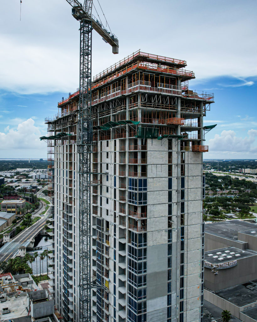 YIMBY Checks In On 31-Story 'Aer' Under Construction At 300 West Tyler Street In Downtown Tampa ...