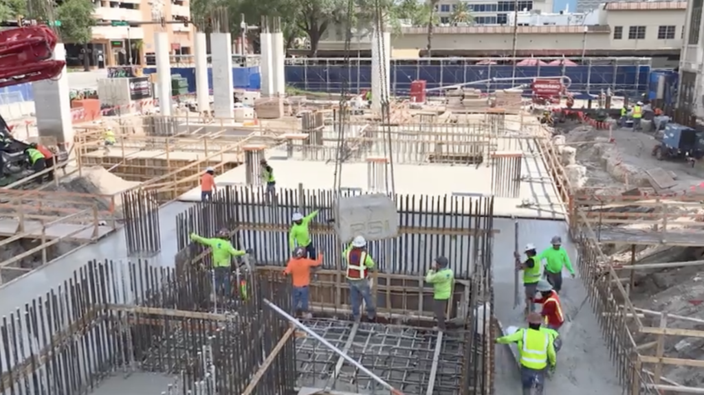 Mat Foundation Pour Complete For 42-Story Art House At 235 1st Avenue ...