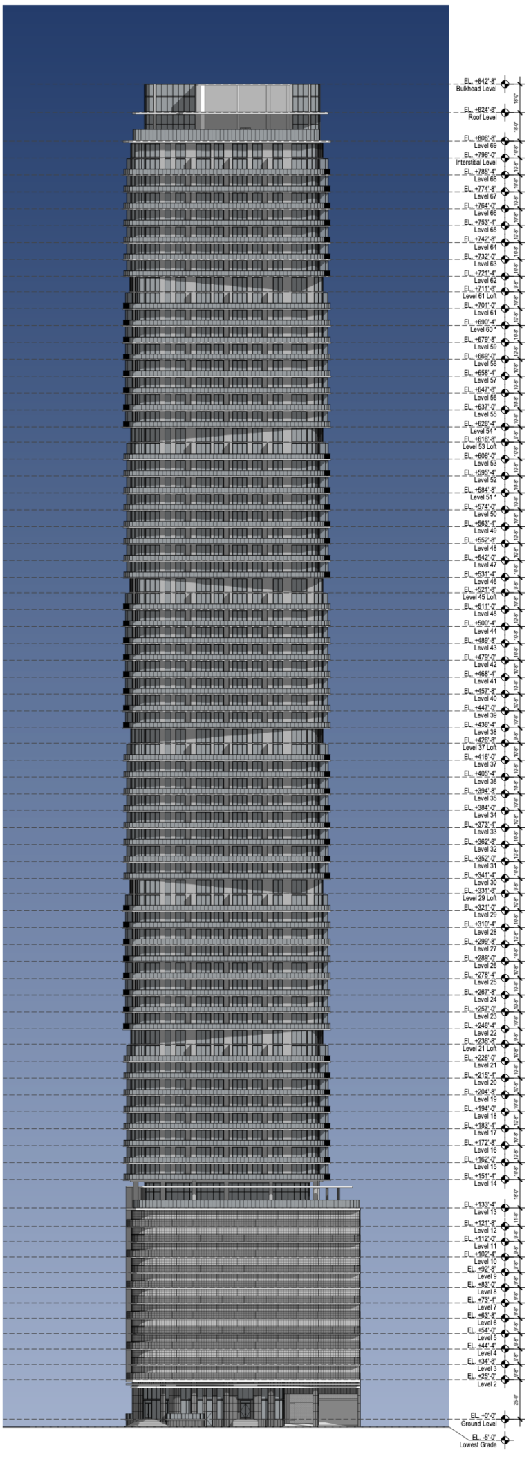 Lore Development Group Files Plans For 843-Foot-Tall Mixed-Use Tower ...