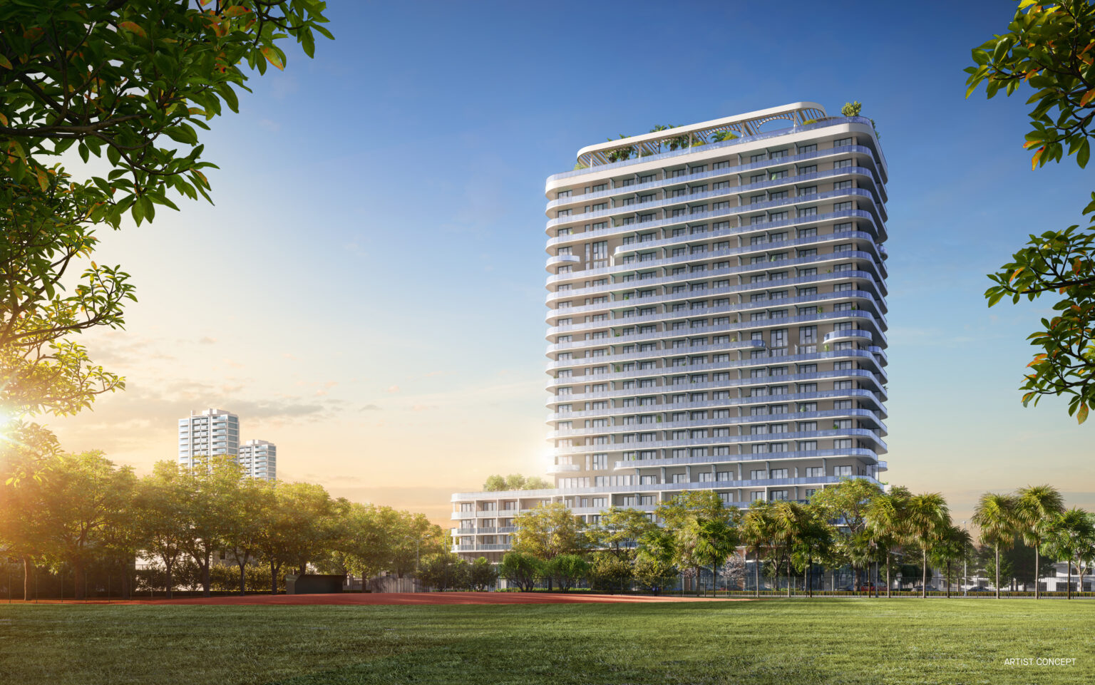 Construction Tops Off On The 22-Story 72 Park Condominium Tower In ...
