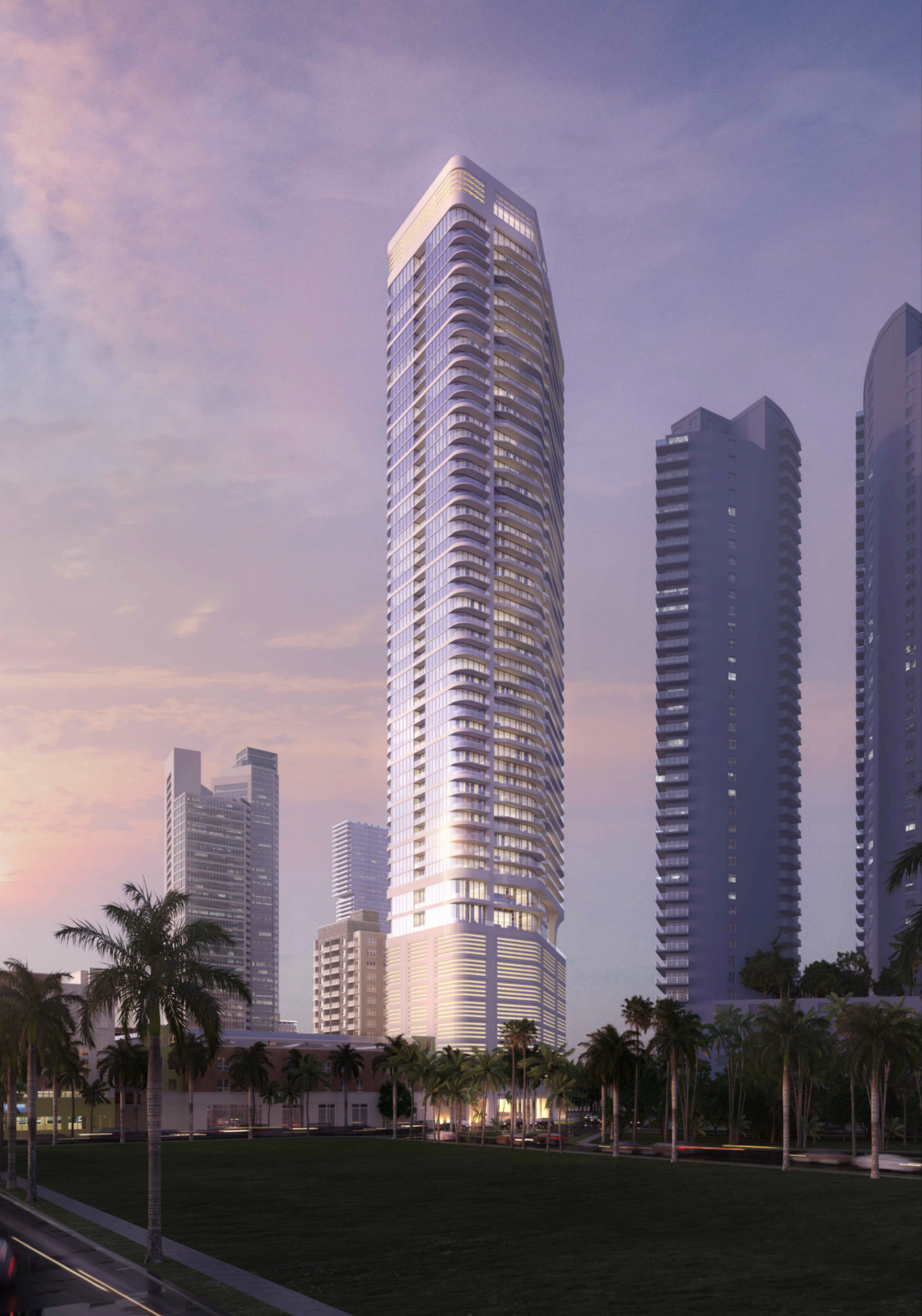 Renderings Reveal Planned 55-Story Tower Designed By Fogarty Finger At 419 NE 19th Street In ...