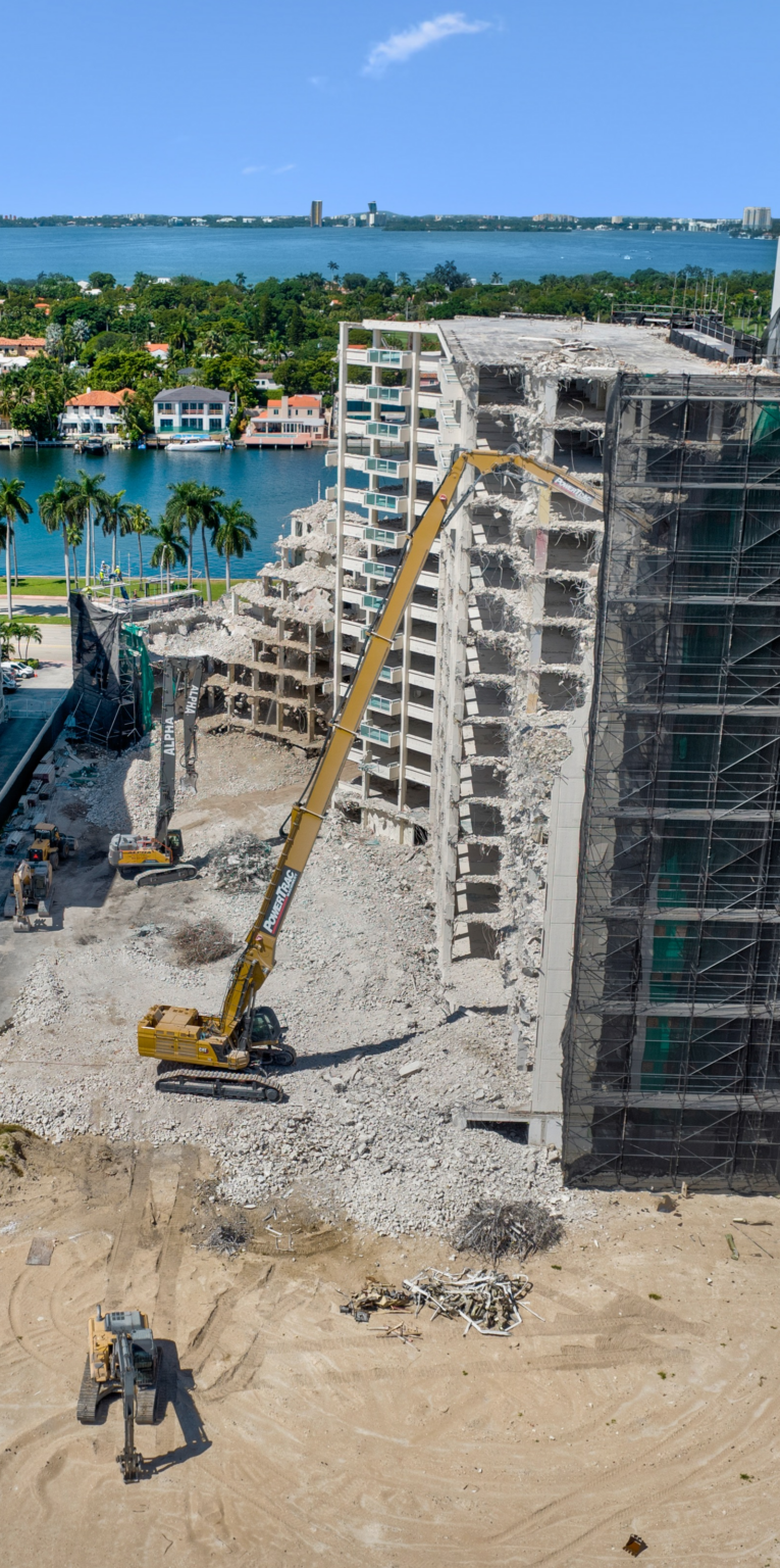 Demolition Work Progresses At 5333 Collins Avenue For The Perigon's ...