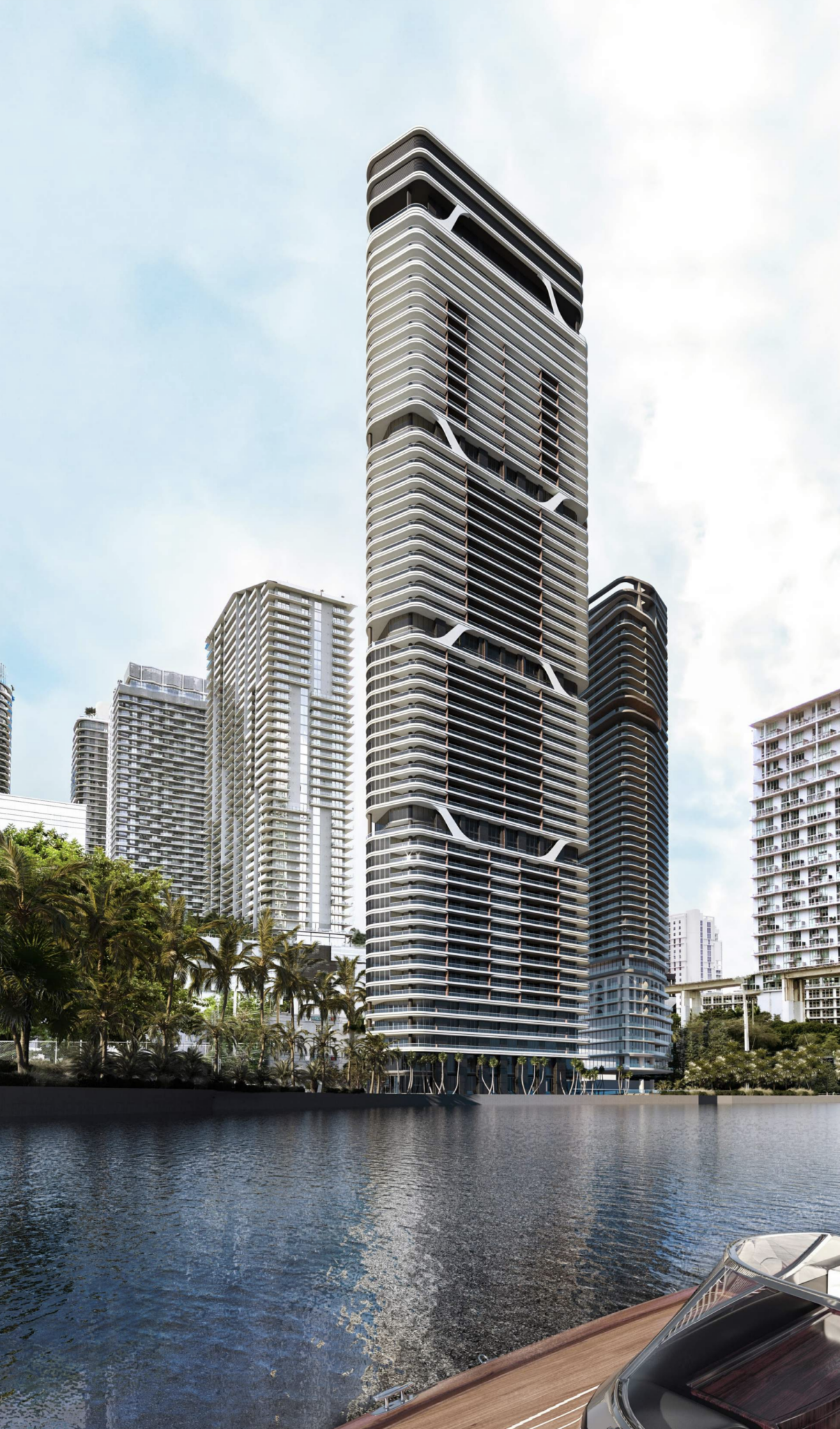 Design Unveiled For Slender 59-Story Tower 'Two Riverside' At 99 SW 7th ...