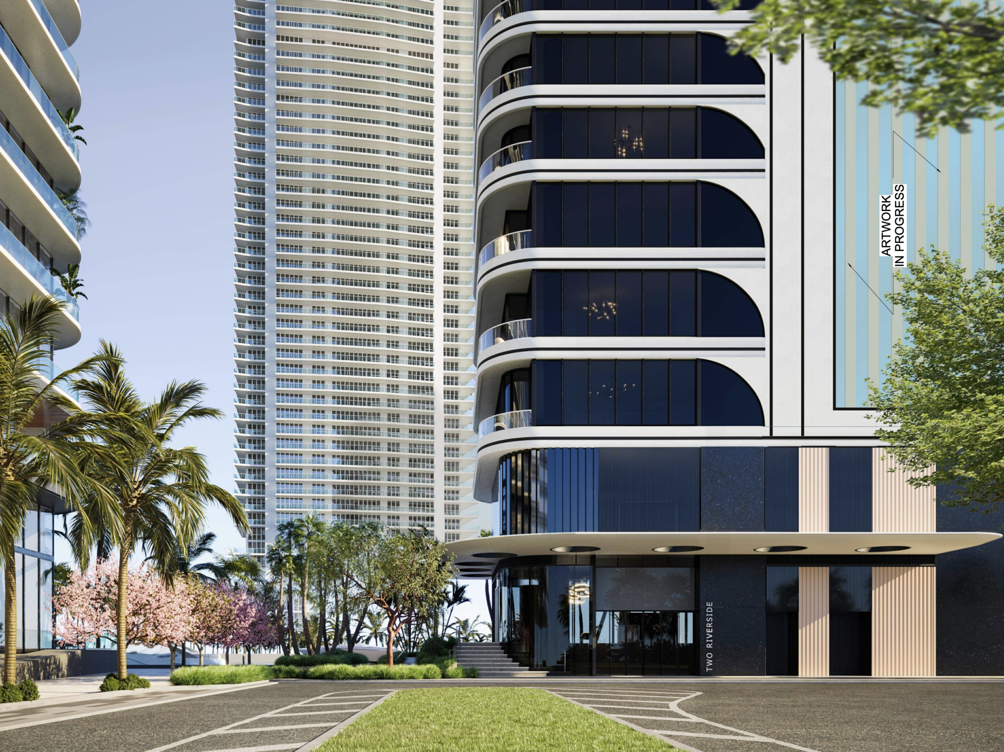 Design Unveiled For Slender 59-Story Tower 'Two Riverside' At 99 SW 7th ...