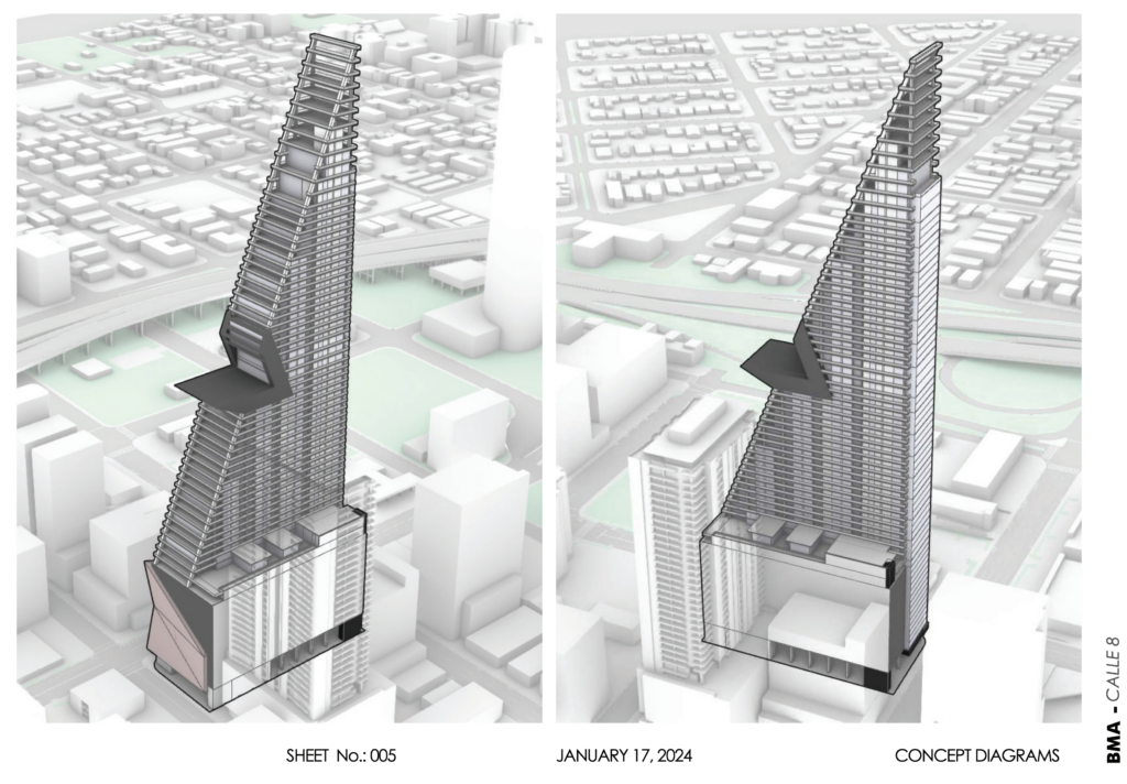 Updated Plans Filed For 'Calle 8' In Brickell, Gets Height Boost To 856 ...