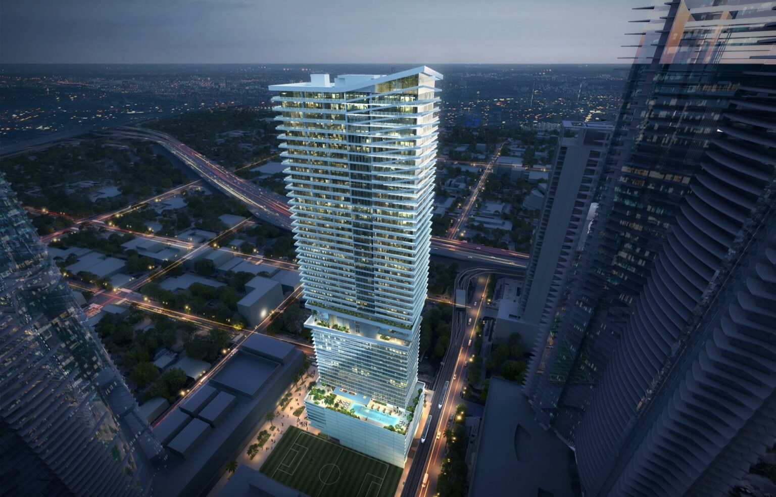Nichols Architects Reveals Design For 53-Story Mixed-Use Tower In Miami ...