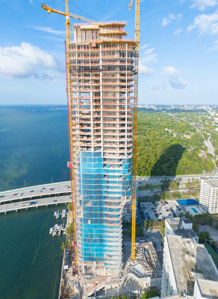 Una Residences Tops Off At 175 Southeast 25th Road In Brickell, Miami ...