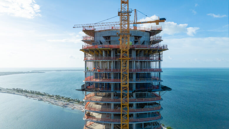 Una Residences Tops Off At 175 Southeast 25th Road In Brickell, Miami ...