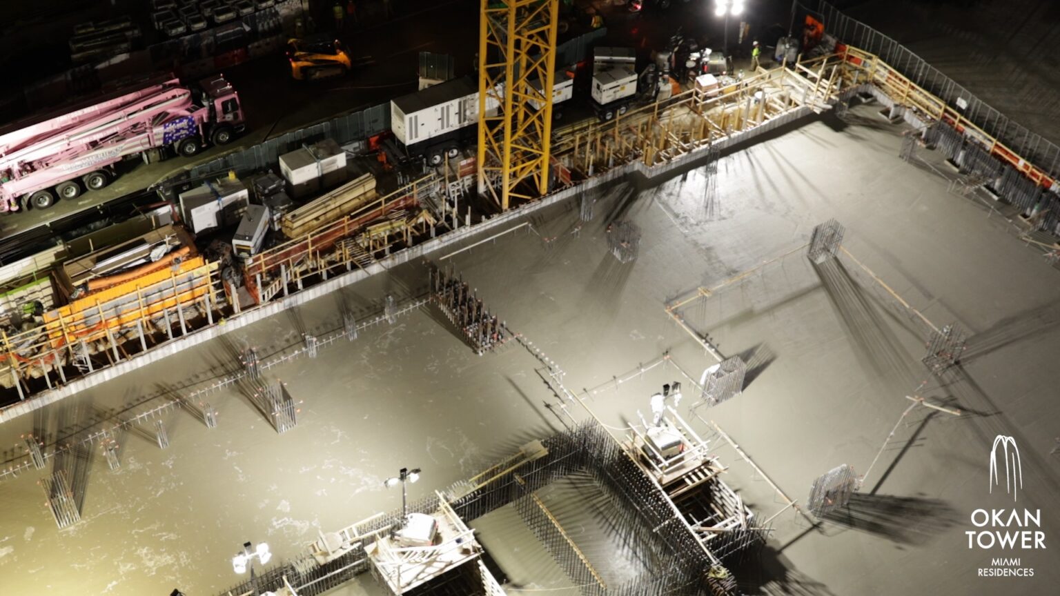 Foundation Pour Is Complete For 70-Story Okan Tower At 555 North Miami Avenue In Downtown Miami ...