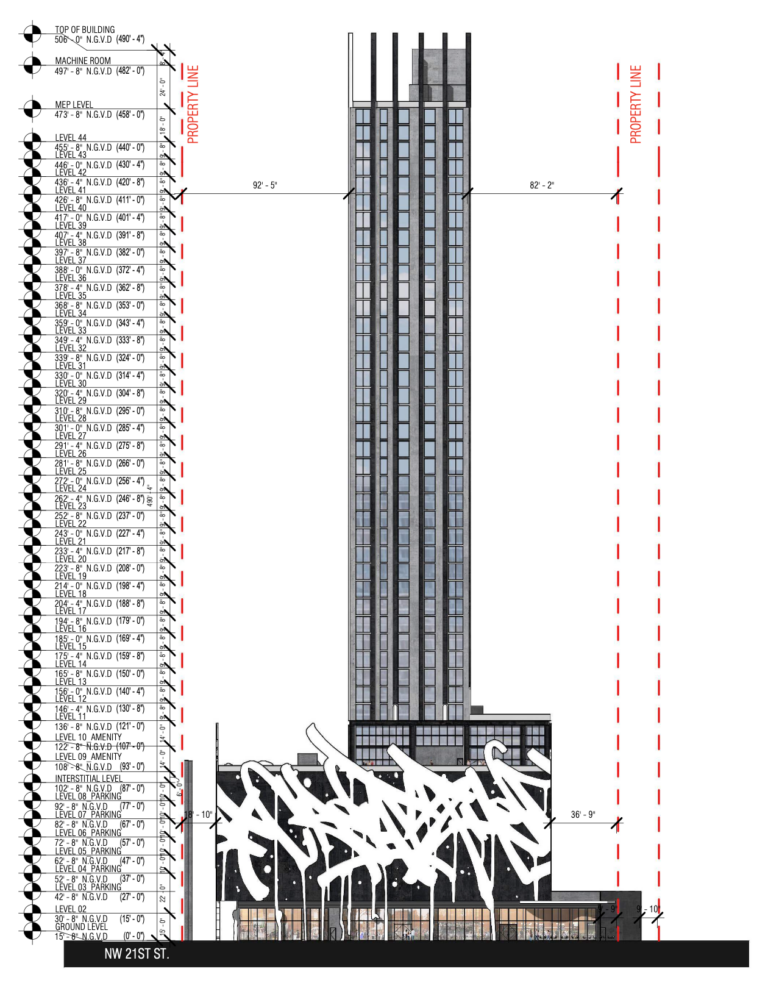 Plans Filed for Wynwood's Tallest Tower: 48-Story Mixed-Use Development at 2101 NW Miami Court ...