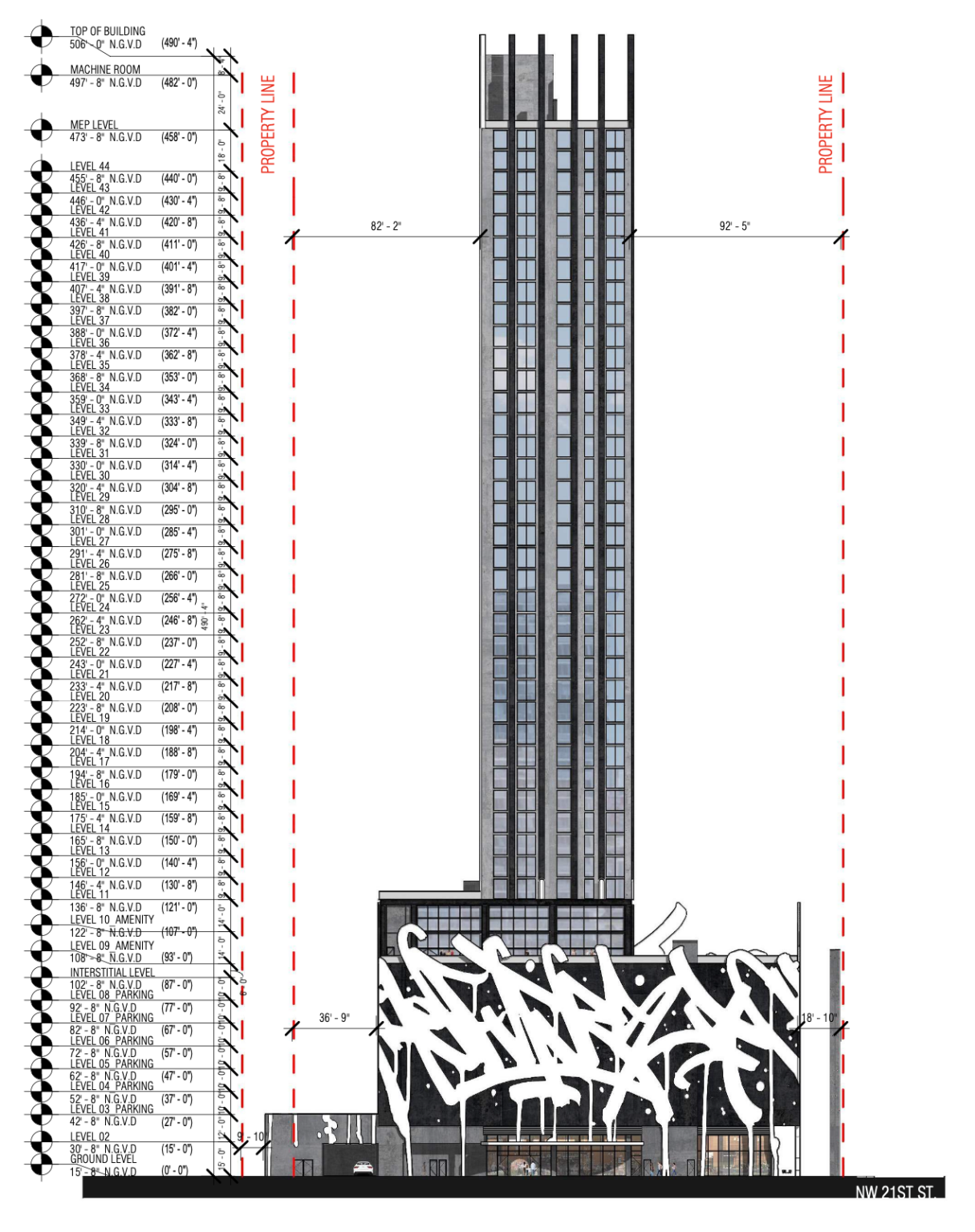 Plans Filed for Wynwood's Tallest Tower: 48-Story Mixed-Use Development ...