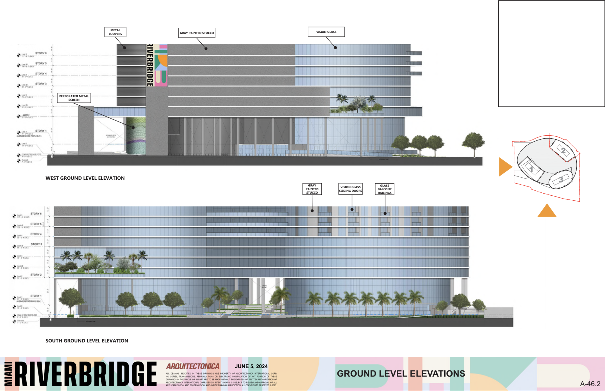Three-Tower Development 'Miami Riverbridge' in Downtown Miami Submitted ...