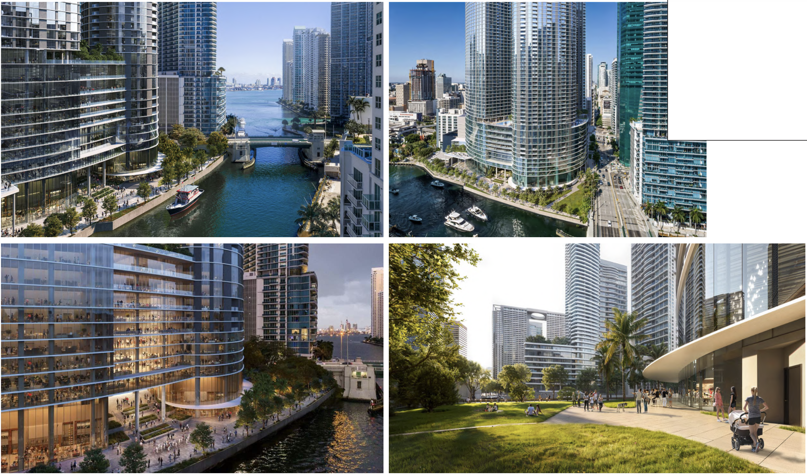 Three-Tower Development 'Miami Riverbridge' in Downtown Miami Submitted ...
