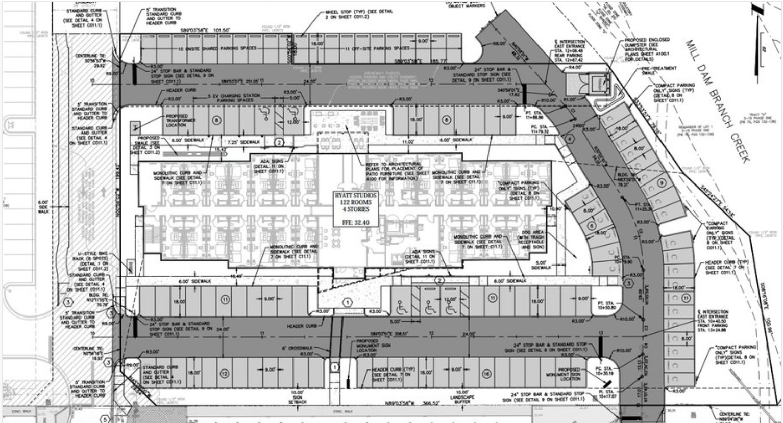 Developer Proposes 122-Room Hotel for 11565 Village Crossing Drive ...