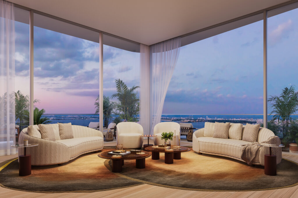 JEM Sky Villas with Interiors by FENDI Casa Unveiled at JEM Private Residences in Downtown Miami ...